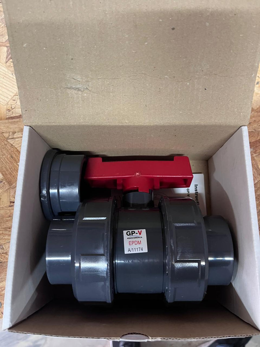 Válvula Esfera 2'' Ced. 80 Doble Tuerca Unión ASAHI / AMERICA GP-V 164 – AQUADUSA