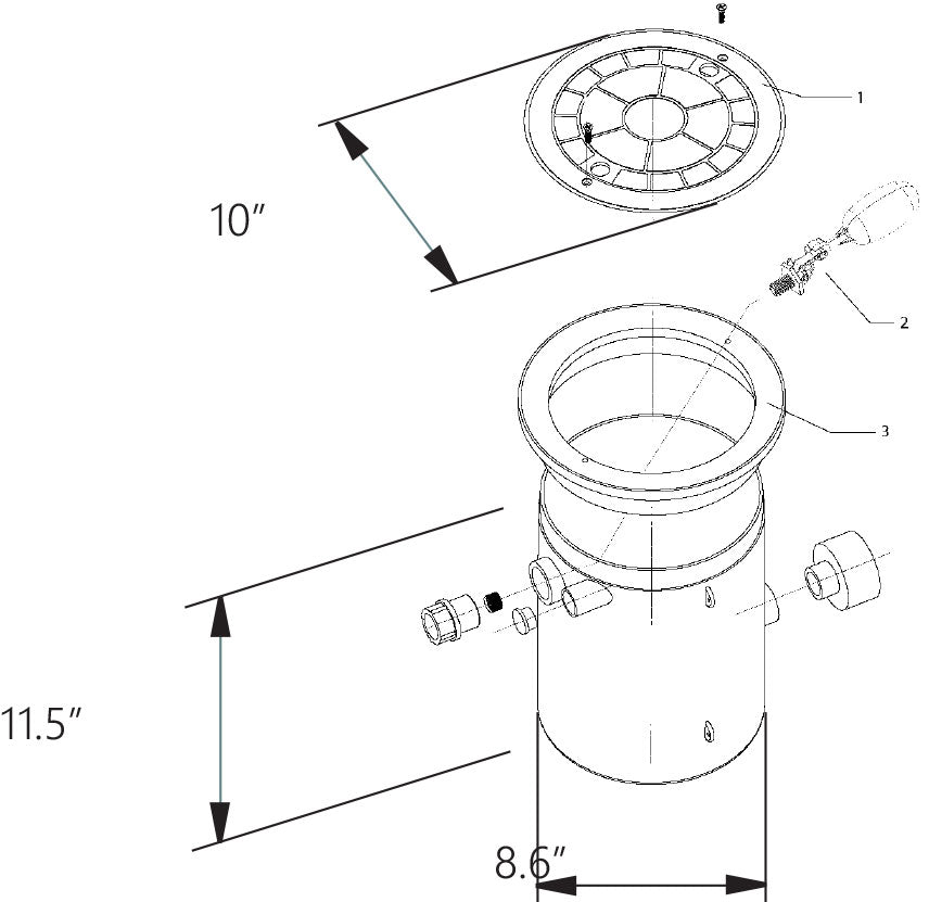 Flotador De Nivel Automatico Cmp Autofill Piscinas Jacuzzis – AQUADUSA